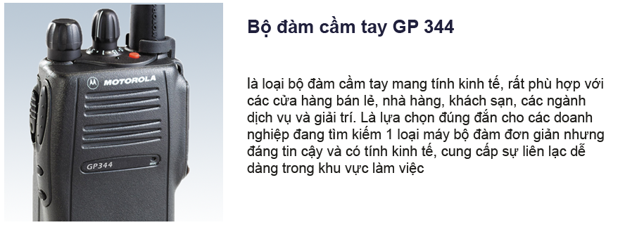 Máy bộ đàm MOTOROLA GP 344